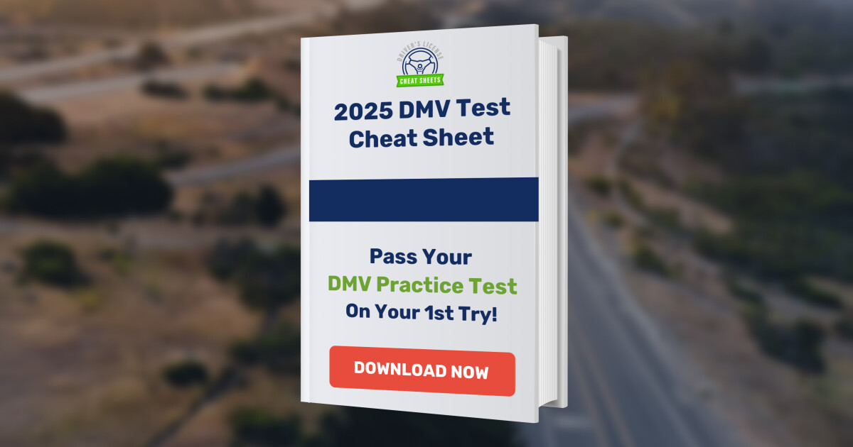 2025 USA DMV Permit Test Cheat Sheet. 99% Pass Rate